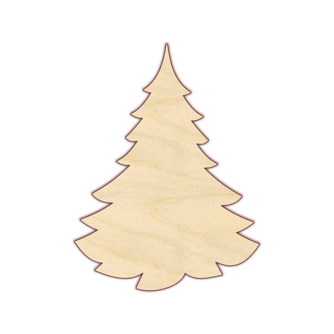Christmas Tree Wood Cutout Unfinished Wood 160289 - Etsy