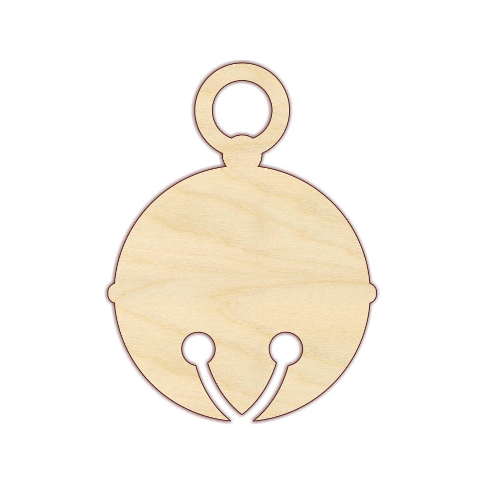 Jingle Bell Wood Cutout Unfinished Wood 160305 - Etsy