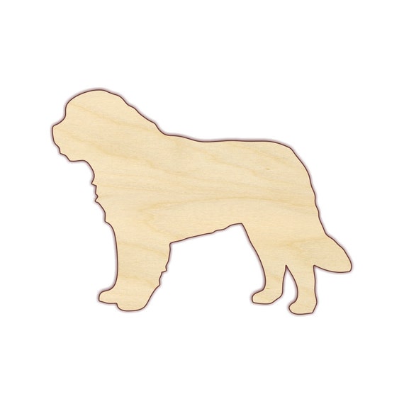 Newfoundland Dog Laser Cut Wood Wood Cutout Shape | Etsy