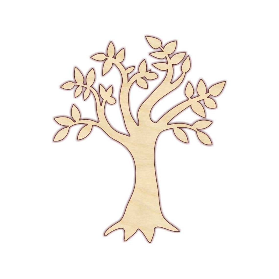 Tree Wood Cutout Unfinished Wood 170523 | Etsy