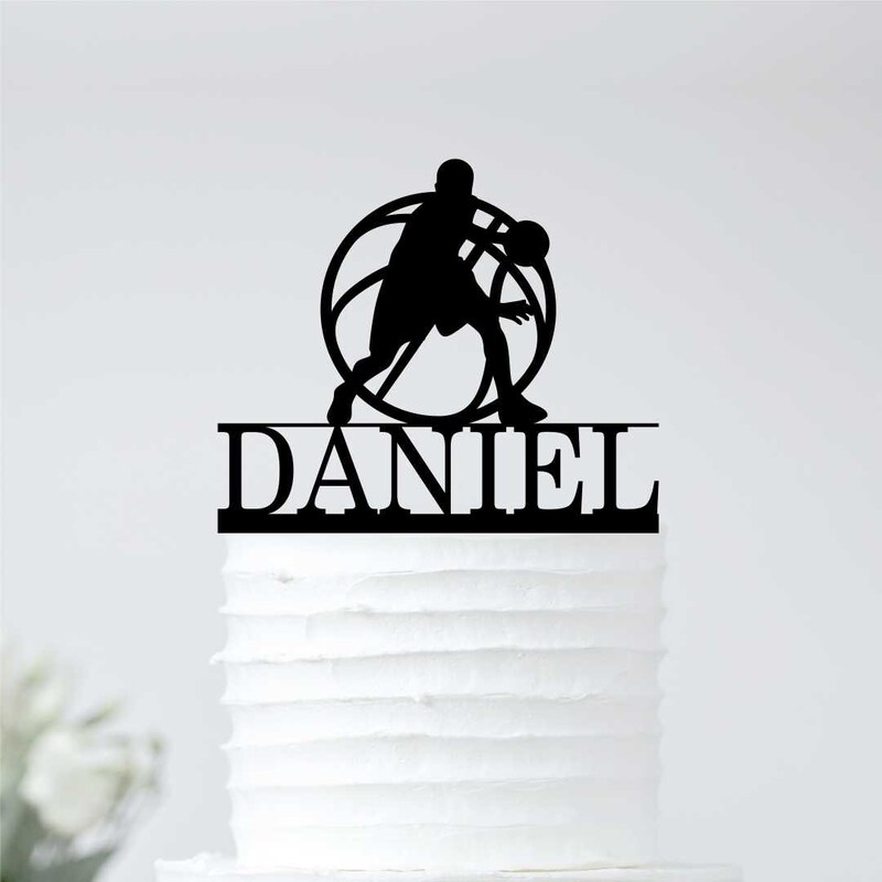 Basketball Cake Topper - Etsy