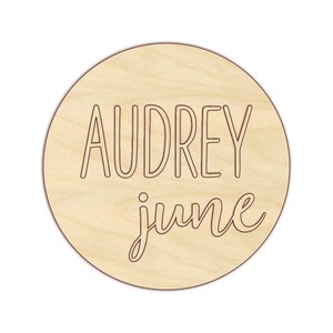 Round Name Sign Kit - Nursery Decor - Round Nursery Name Sign - Wooden ...
