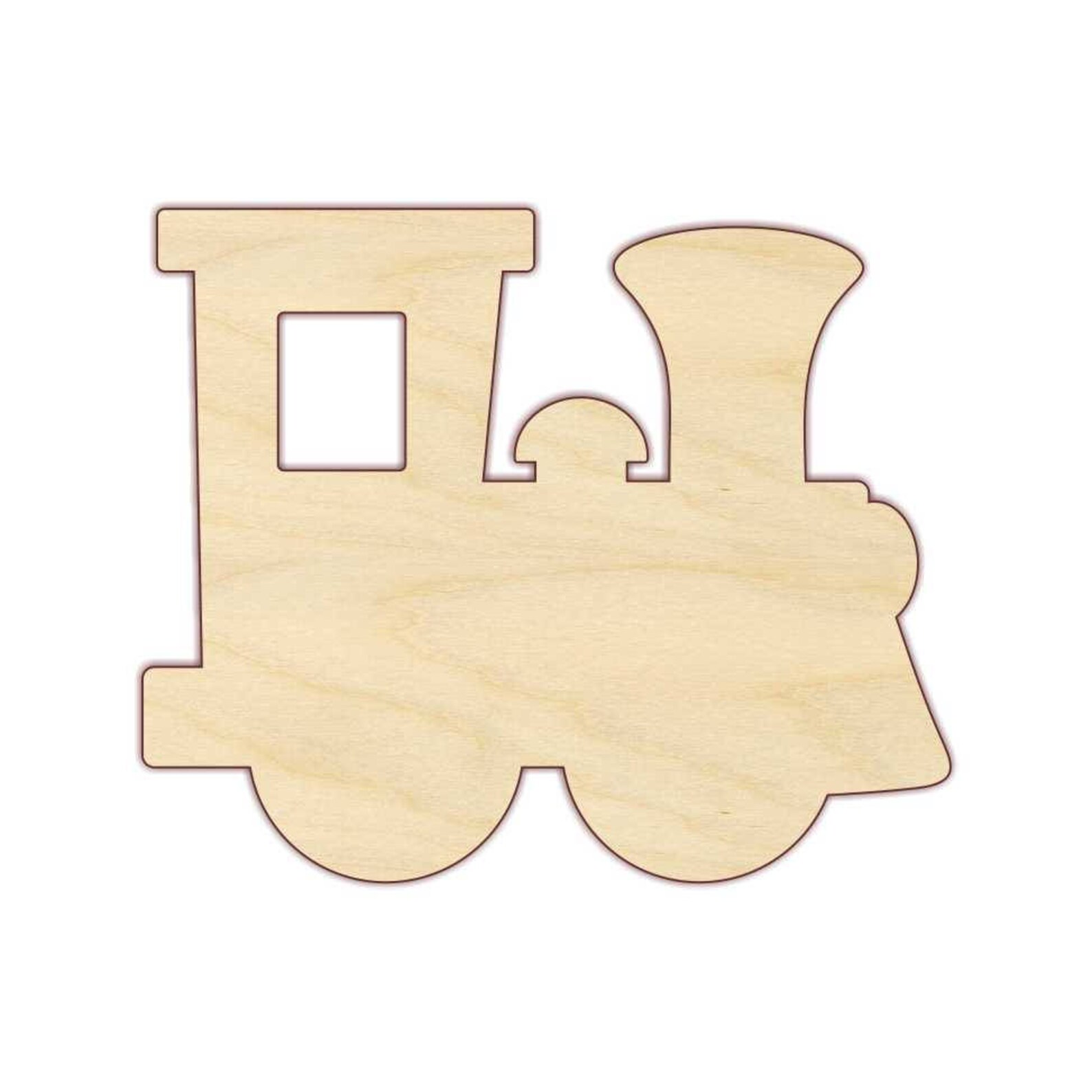 Train Engine Wood Shape Laser Cut Wood Cutout 160472 - Etsy