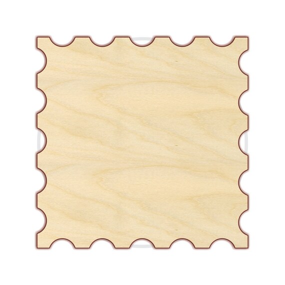Postage Stamp 1424 Wood Cutout 160227 | Etsy