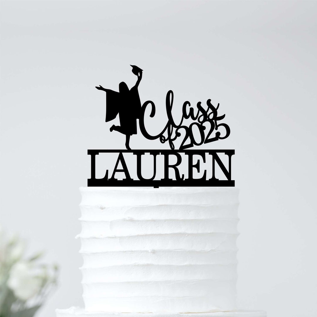 Class of 2025 Keepsake Cake Topper - Personalized Graduation Topper ...