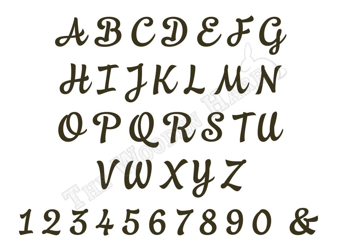 Wood Letter or Number Cut Out - 150114 - Unfinished, Various Sizes ...