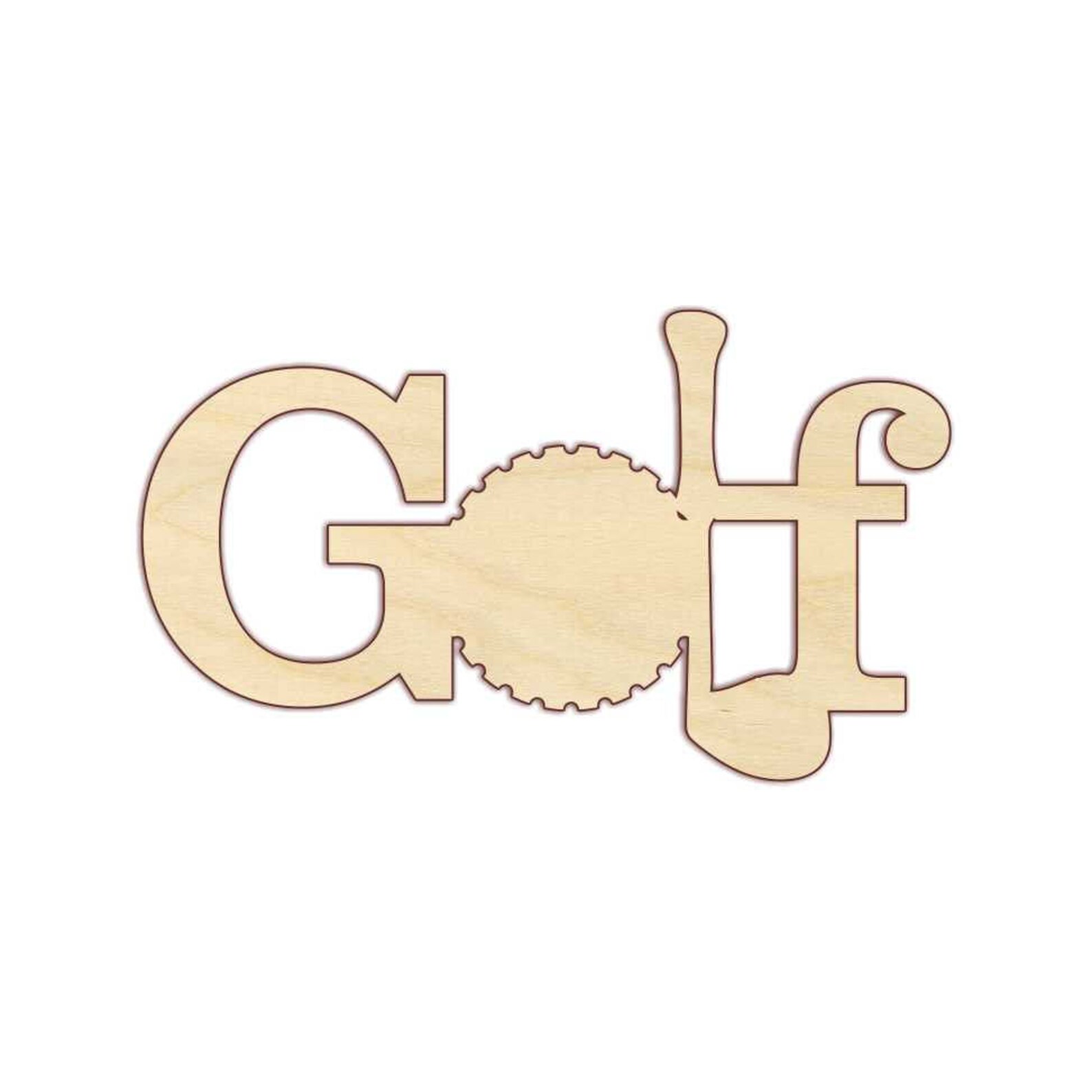 Golf Wood Word - Golfsign - 160248 - Etsy