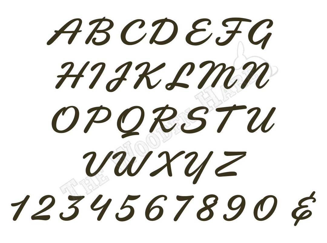 Wood Letter or Number Cut Out - 150110 - Unfinished, Various Sizes ...