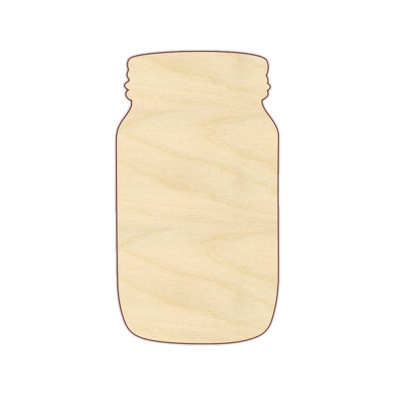 Mason Jar Shape - 170292 - Unfinished Wood, Various Sizes - Etsy