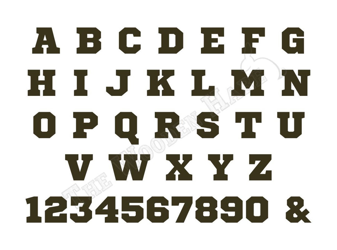 Wood Letter or Number Cut Out - 150104 - Unfinished, Various Sizes ...