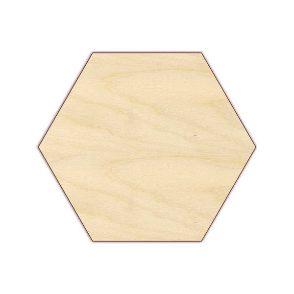 Wood Hexagon - Etsy