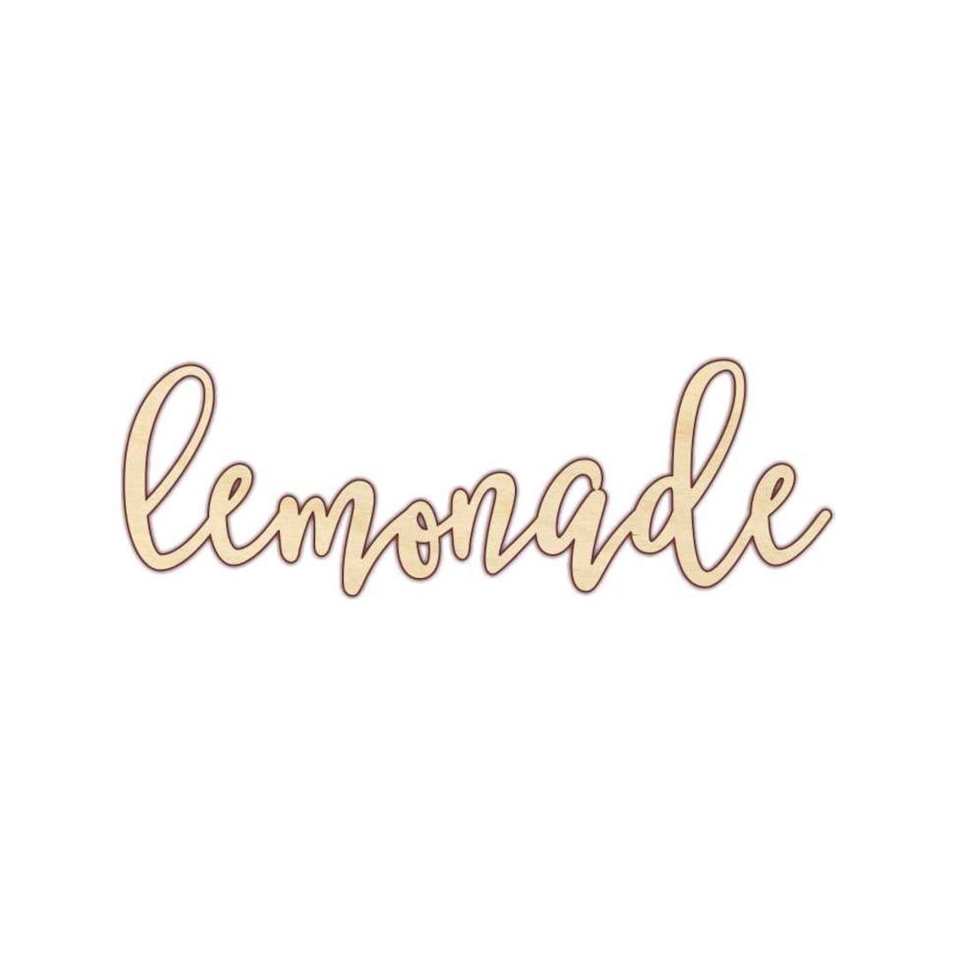 Lemonade - Laser Cut Wood Word - 180130 - Etsy