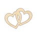 Two Hearts Wood Cutout - Unfinished Wood - 160438 - Etsy