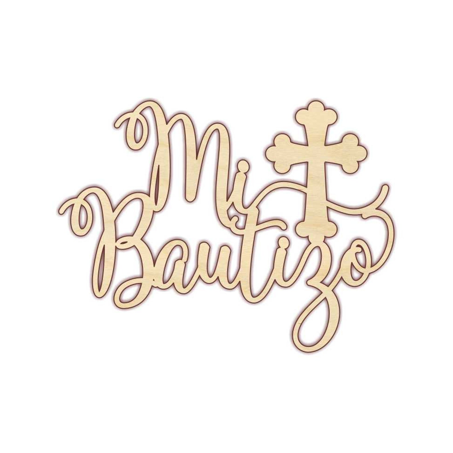 Mi Bautizo Sign - Unfinished Wood - 180198 - Etsy