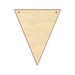 Pennant Wood Cut Out - 170171 - Unfinished Wood, Various Sizes, Sports ...