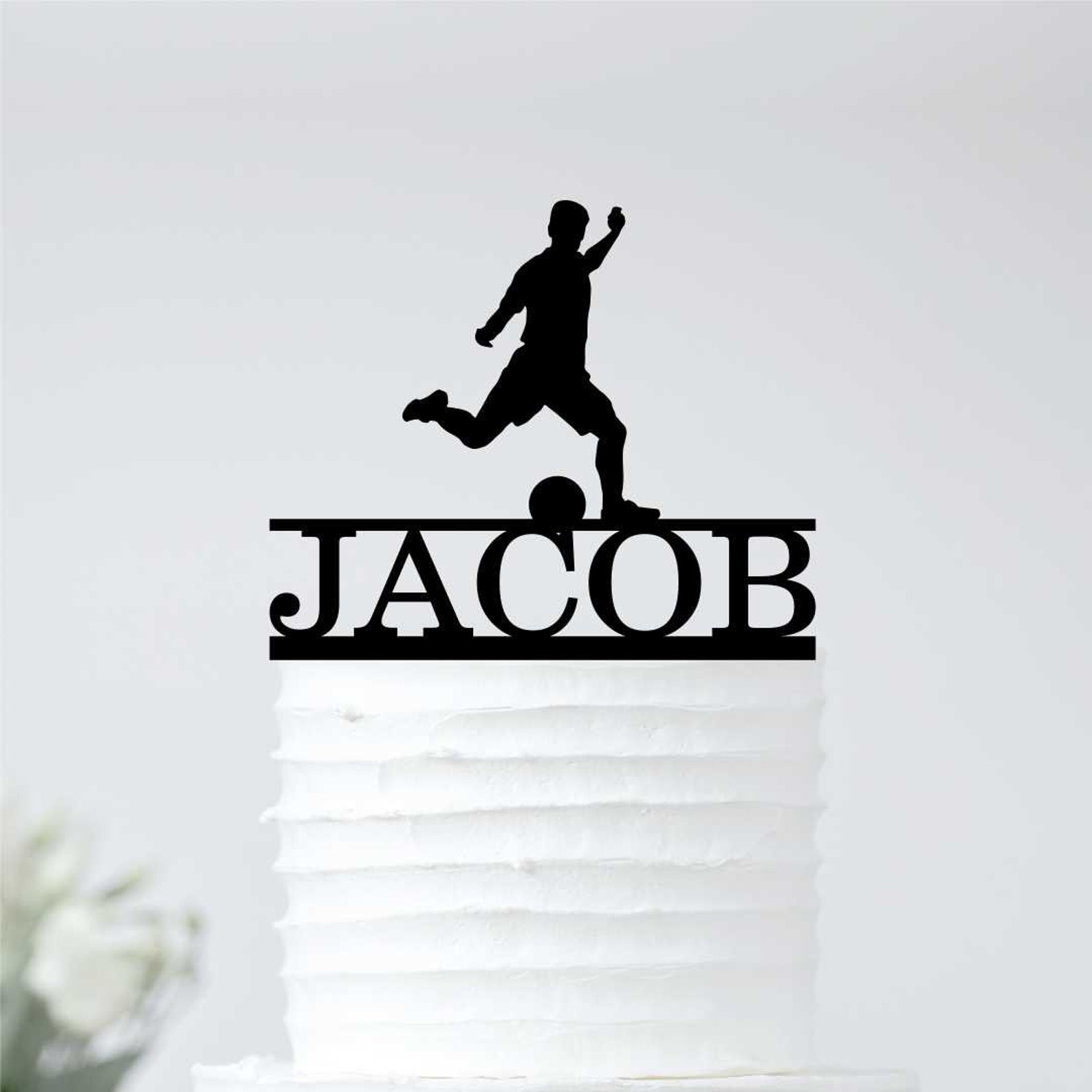 Soccer Keepsake Cake Topper Personalized Soccer Player - Etsy