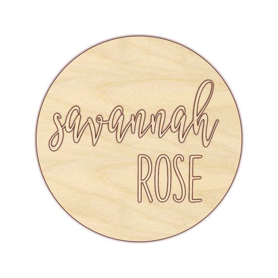 Round Name Sign Kit Nursery Decor Round Nursery Name Sign | Etsy