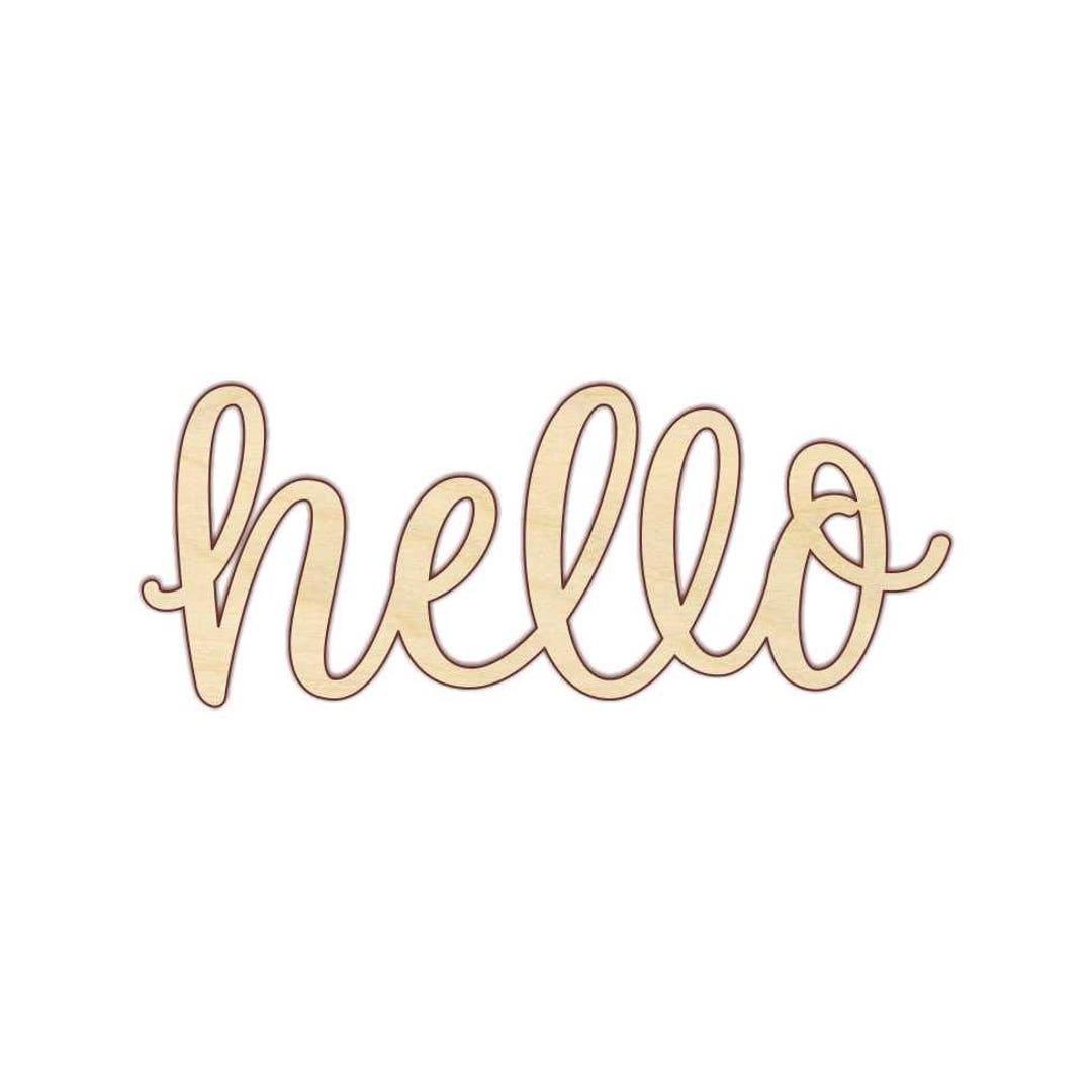 Hello Wood Word Sign - Wooden Words - 180135 - Etsy