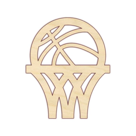 Basketball Net Wood Cutout Unfinished Wood 170573 - Etsy