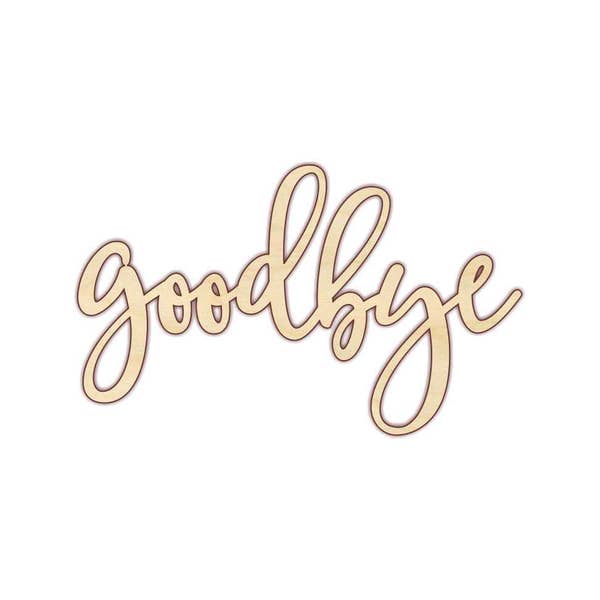 Goodbye Sign - Etsy