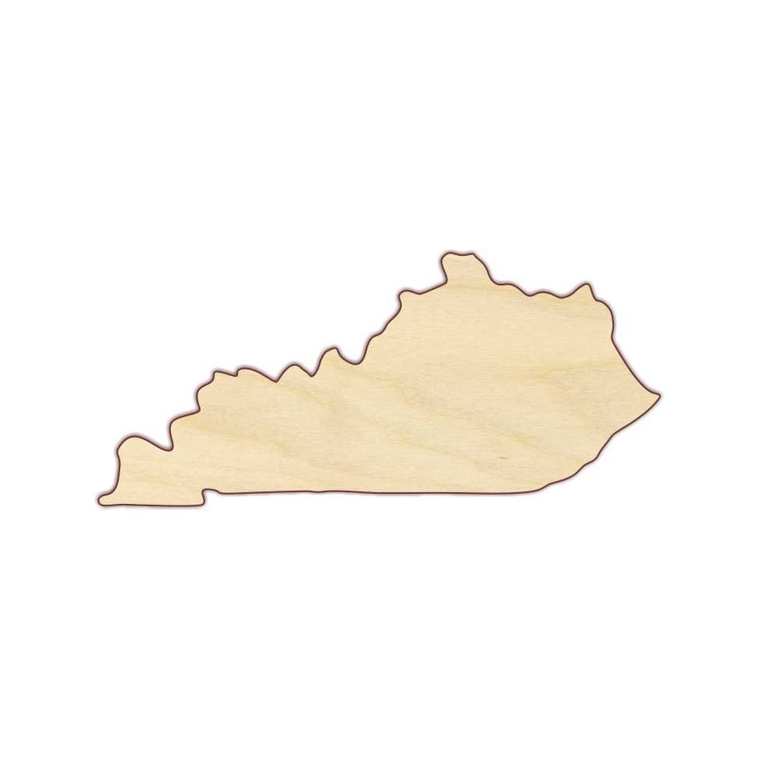 Kentucky State Shape - State of Kentucky Wood Shape - Etsy