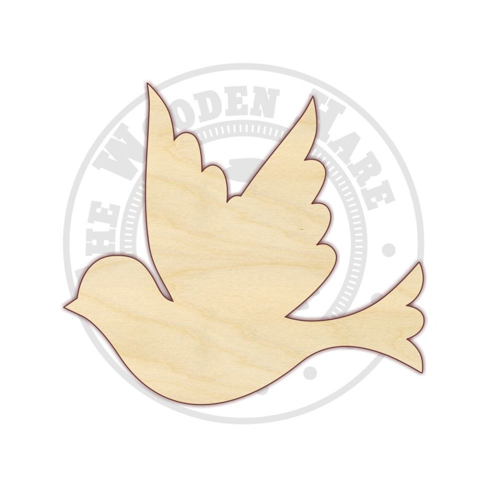 Dove Dove Shape Wood Dove Wooden Dove Bird Wood - Etsy