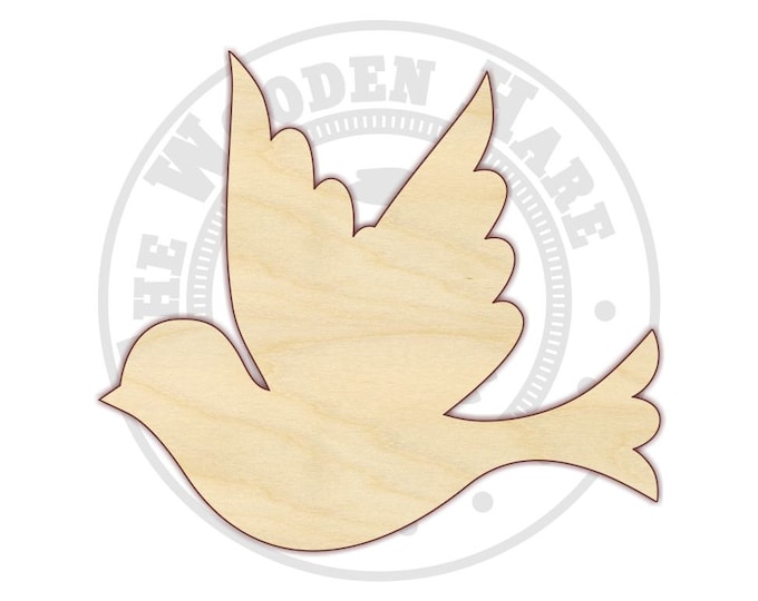 Dove Dove Shape Wood Dove Wooden Dove Bird Wood - Etsy