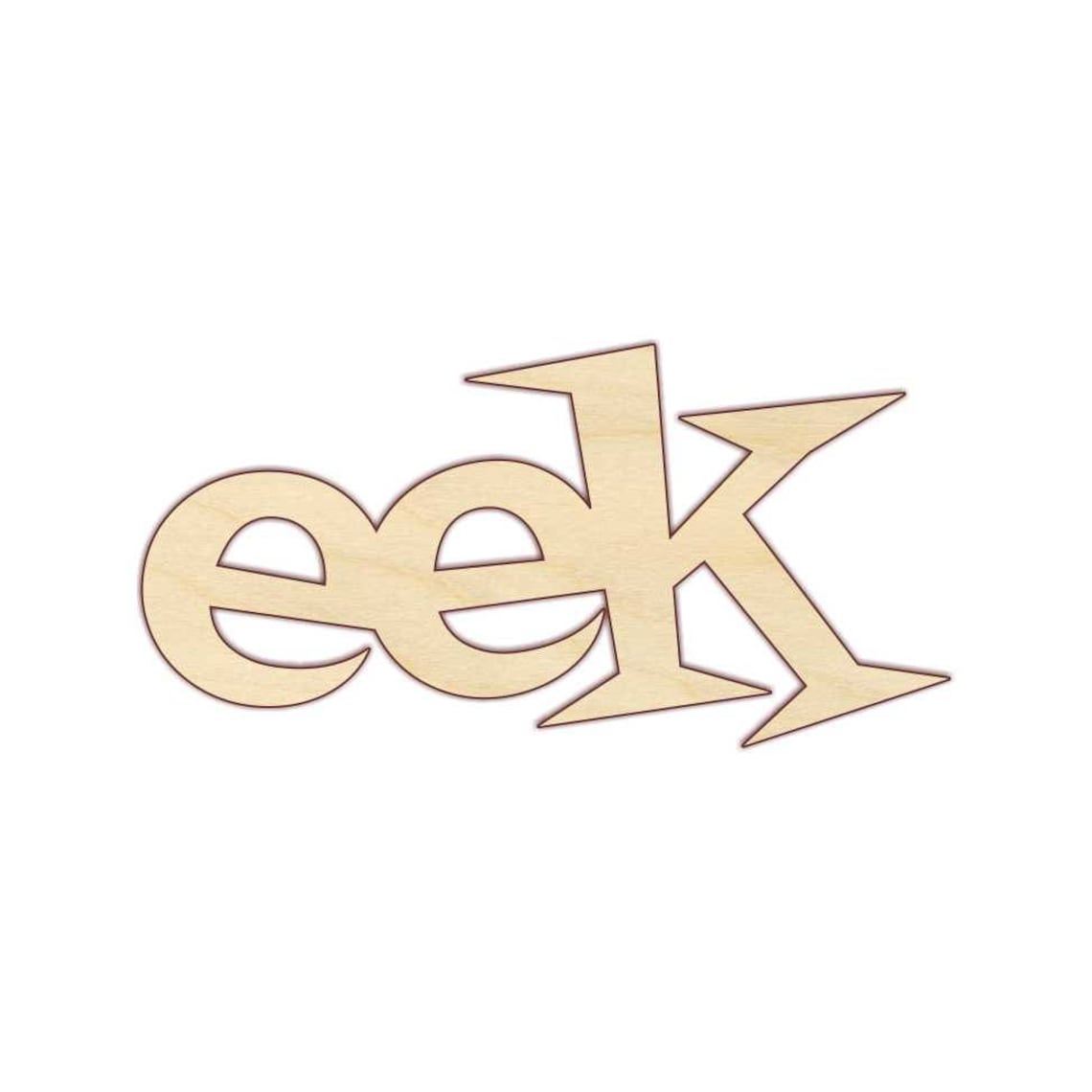 Eek Halloween Wood Cut Out 160136 Unfinished Wood Various - Etsy