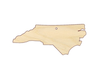 North Carolina Laser Cut Out Unfinished Wood Shape Craft Supply STAT81 ...