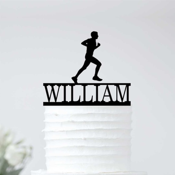 Runner Keepsake Cake Topper Personalized Running Topper - Etsy