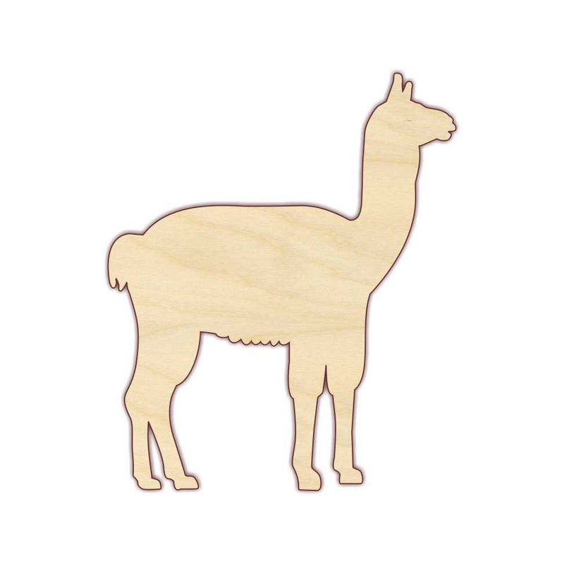 Llama Wood Cutout - Etsy