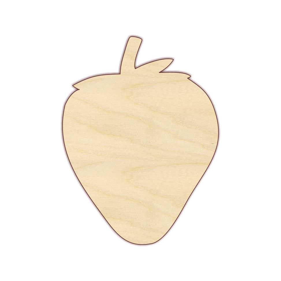Strawberry Wooden Strawberry Shape Wood Craft Shapes - Etsy Norway