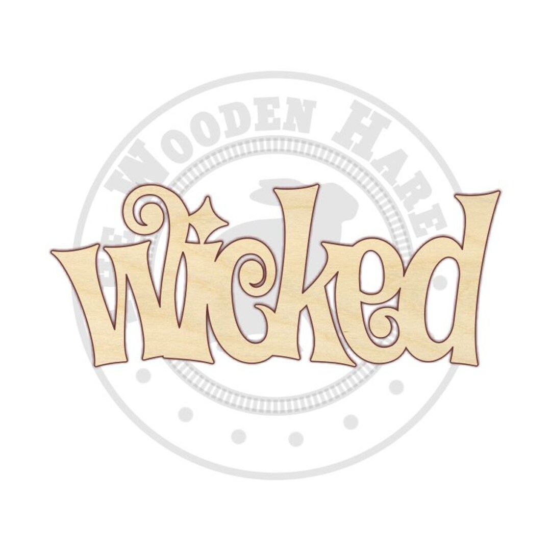 14" - 18" Wicked Cutout - 170310 - Unfinished Wood, Various Sizes, Wood ...