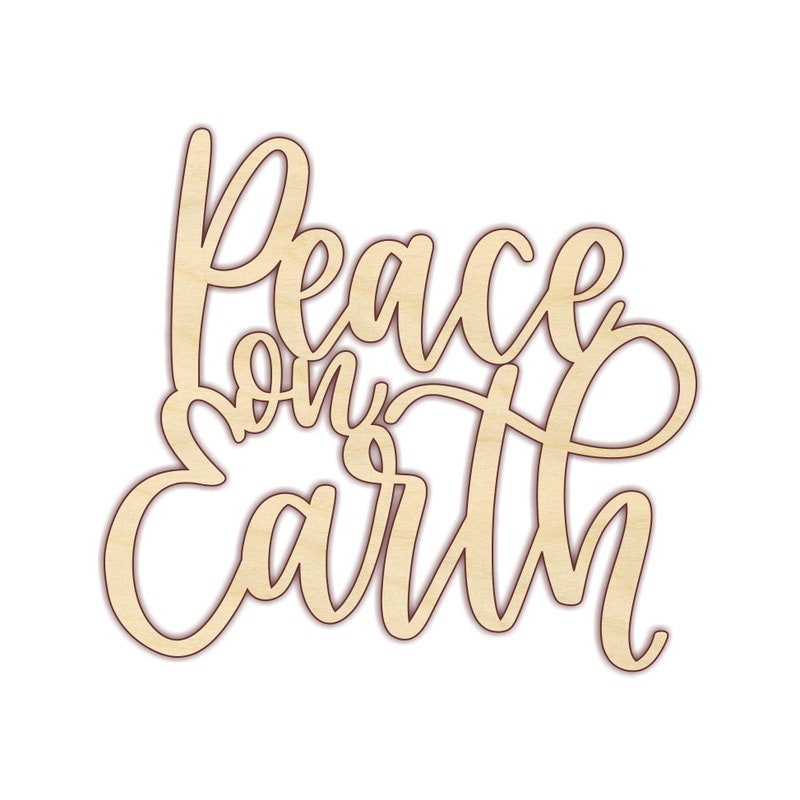 Peace on Earth Sign - Etsy