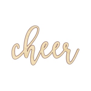 Cheer - Cheer Sign - Cheer Wood Sign - Cheer Decor - 160224 - Etsy