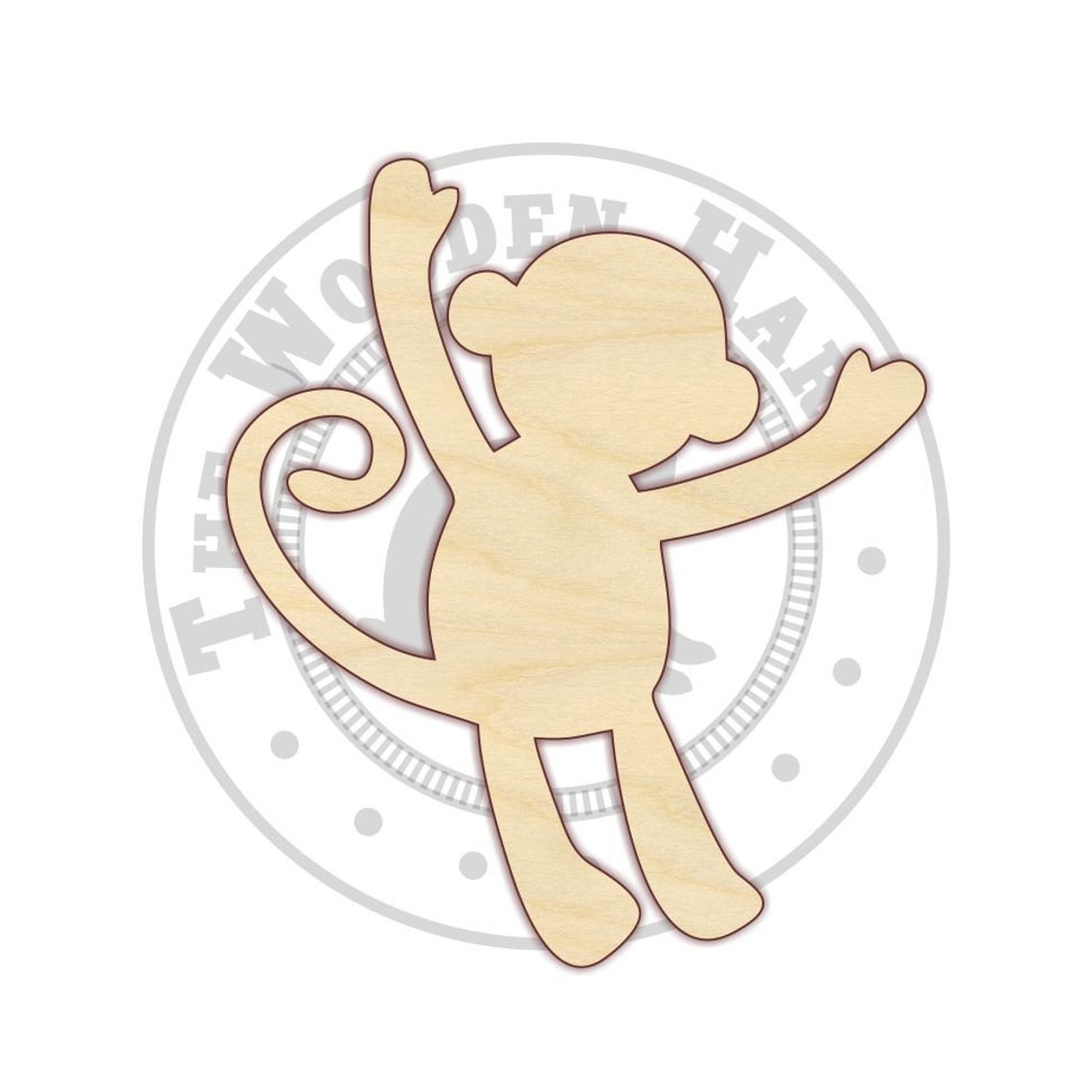 Monkey Wood Cut Out 170146 Nursery Baby's Room Diy - Etsy