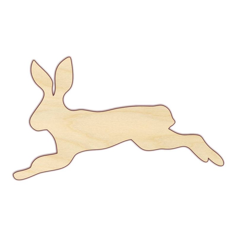 Painted Hare Wooden - Etsy