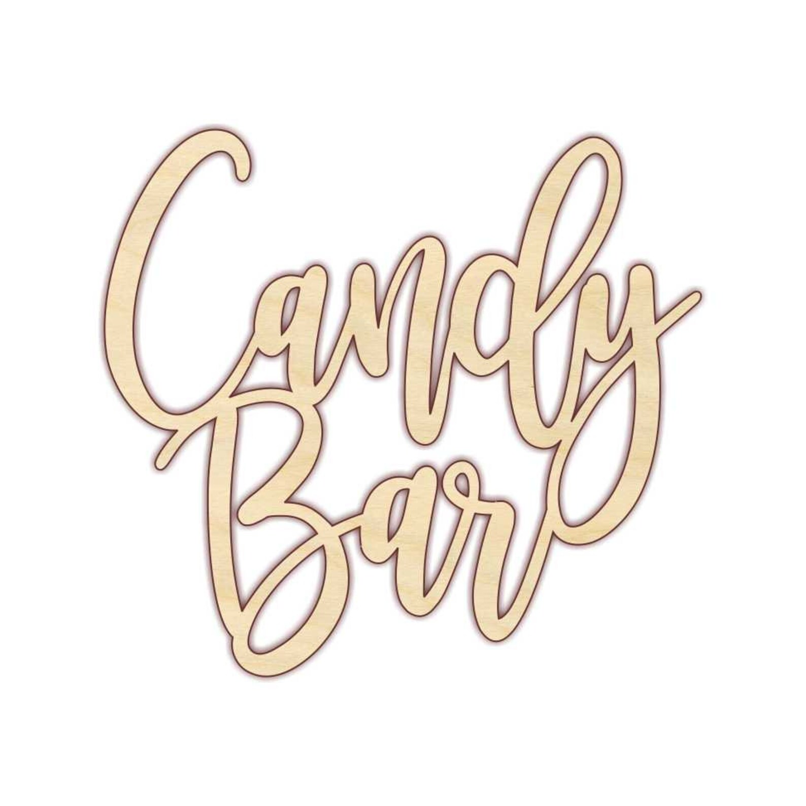 Candy Bar - Unfinished Wood - 180194 - Etsy