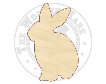 Bunny Rabbit Unfinished Laser Cut Out Wood Shape Craft - Etsy