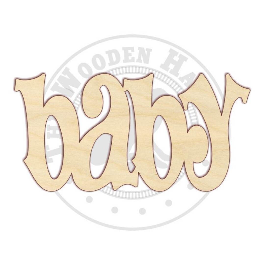 Baby Cutout - 170300 - Unfinished Wood, Various Sizes, Wood Craft ...
