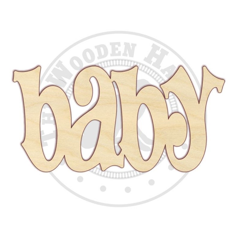 Baby Cutout 170300 Unfinished Wood Various Sizes Wood - Etsy
