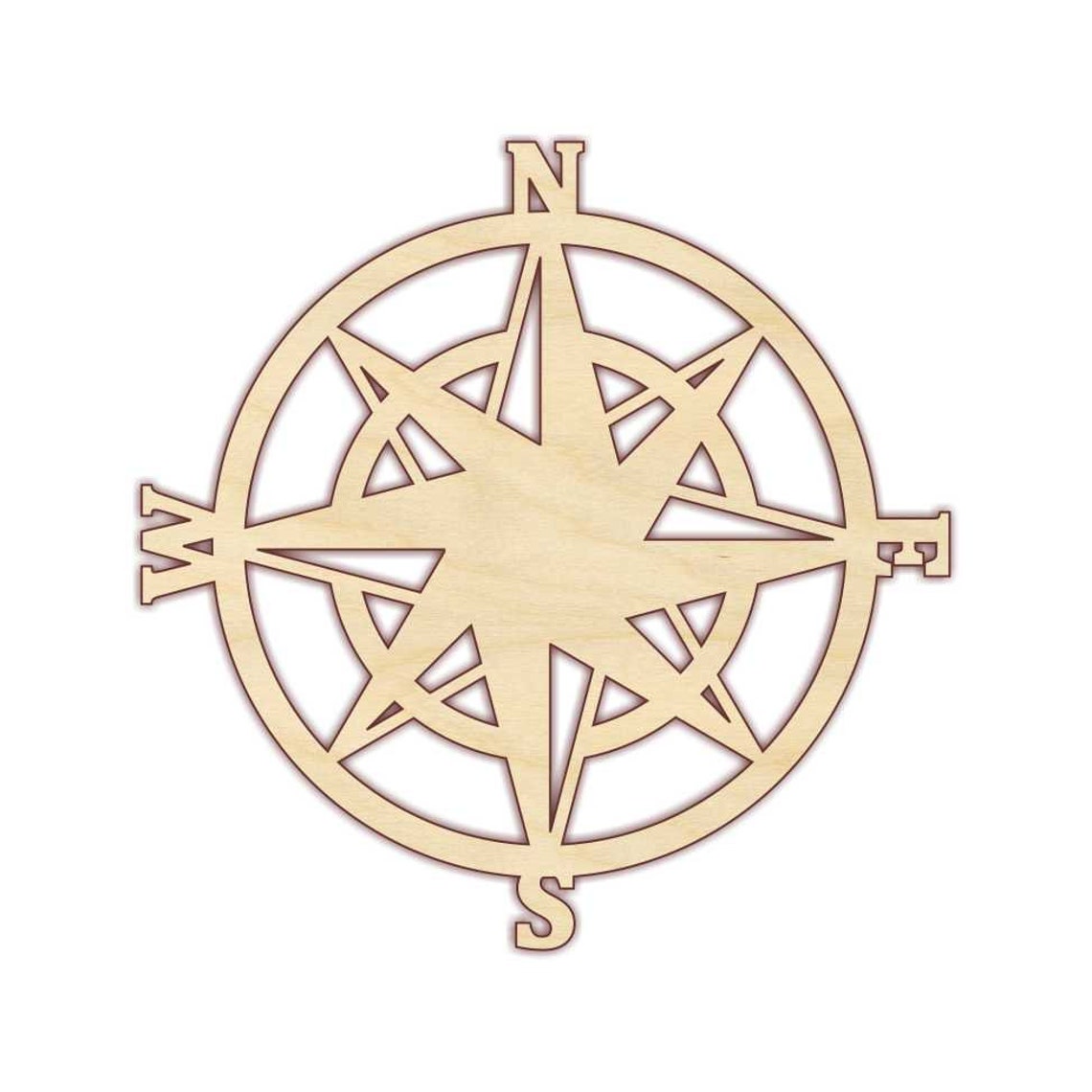 Compass Rose Nautical Decor Unfinished Wood 160528 - Etsy