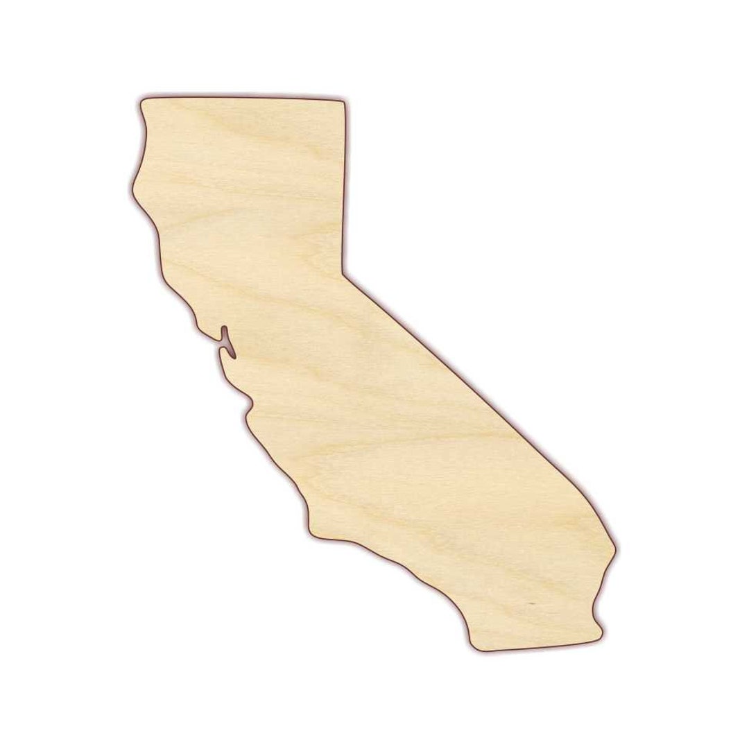 California - Laser Cut Wood - Etsy