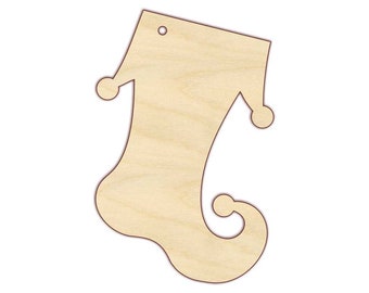 Stocking Laser Cut Out Unfinished Wood Shape Craft Supply - Etsy