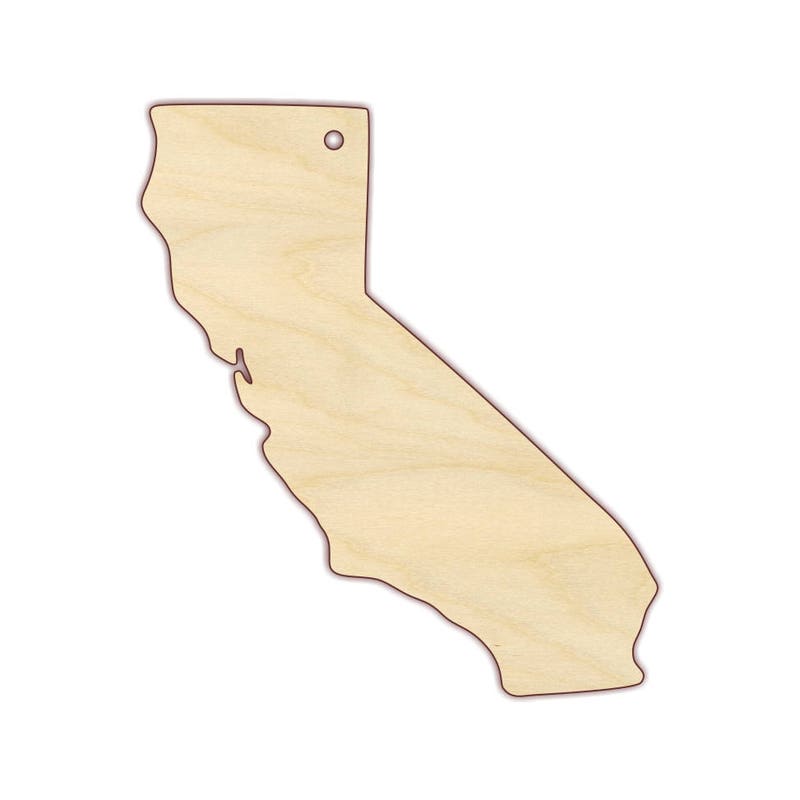 Wood California Cut Out - Etsy