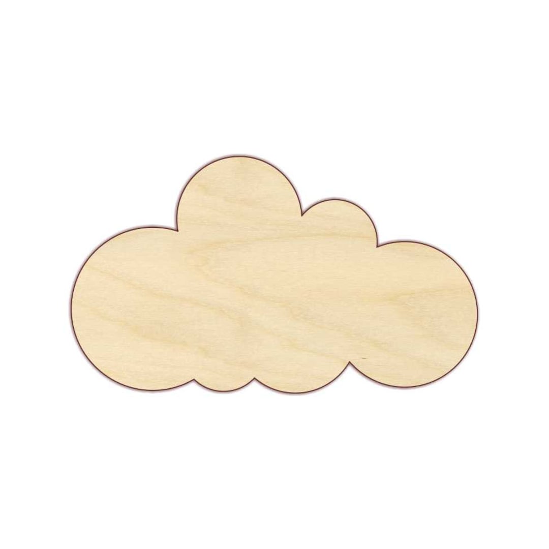 Cloud - Wood Cut Out - 170174 - Unfinished Wood - Various Sizes ...