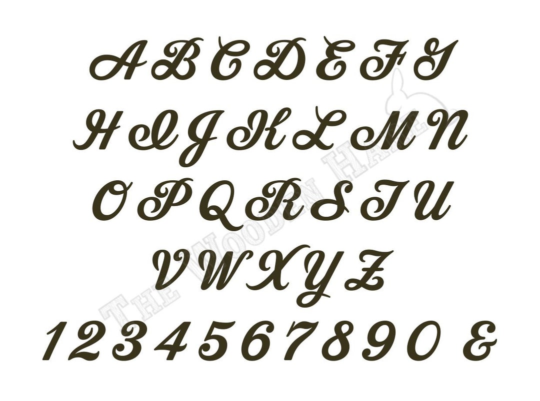 Wood Letter or Number Cut Out - 150113 - Unfinished, Various Sizes ...