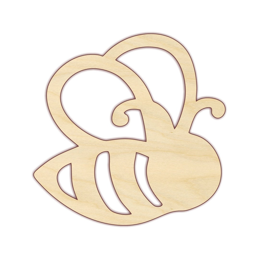 Bee Wood Cutout - Bumblebee - 170607 - Etsy