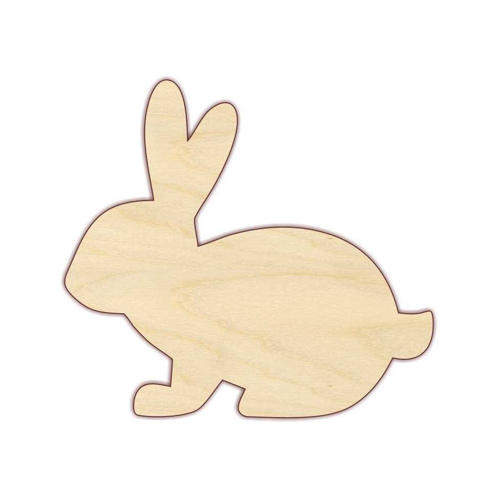 Bunny Wood Cutout - Rabbit - Easter Bunny - Unfinished Wood - 160467 - Etsy