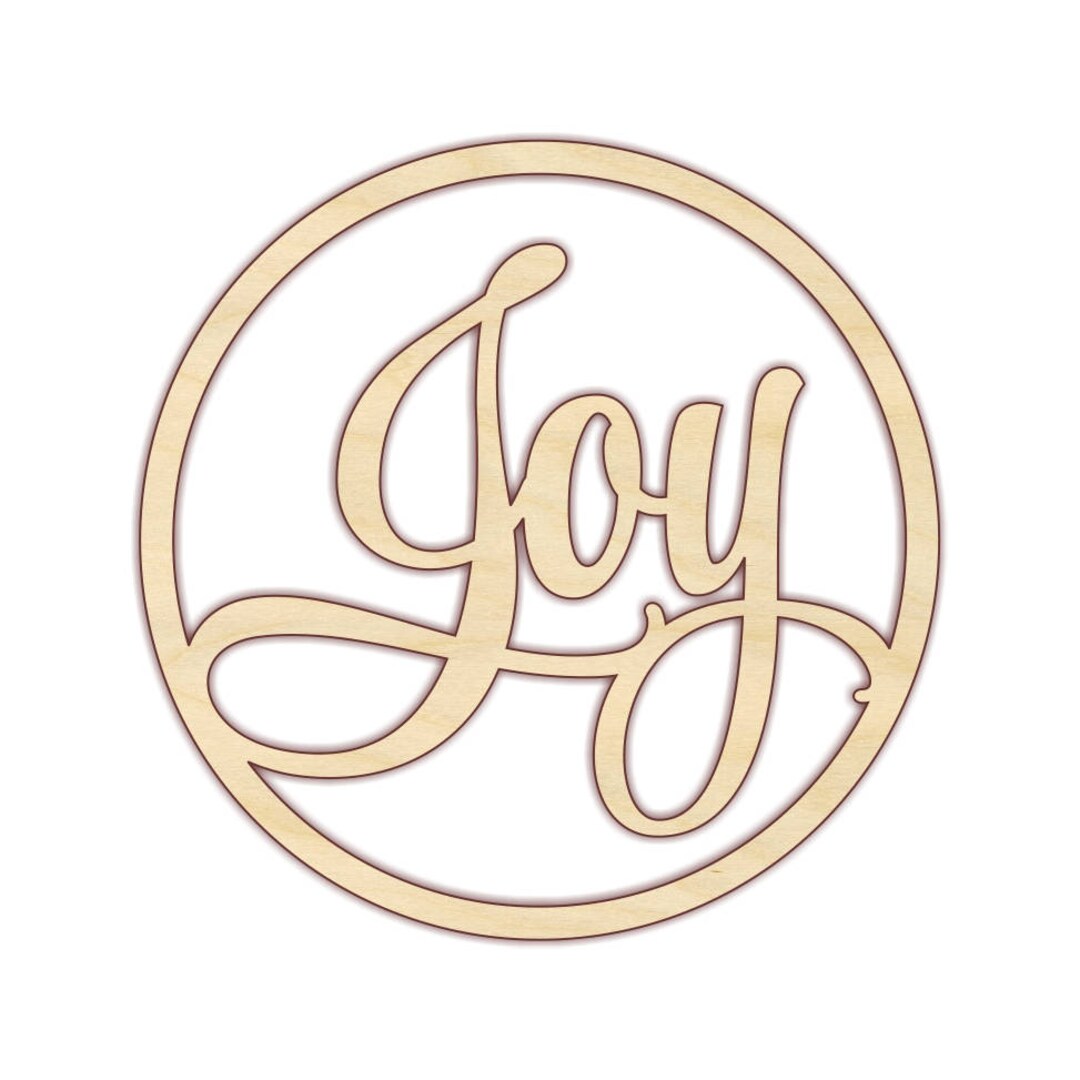 Joy Sign - Door Hanger - Christmas Sign for Front Door - Wall Hanging ...